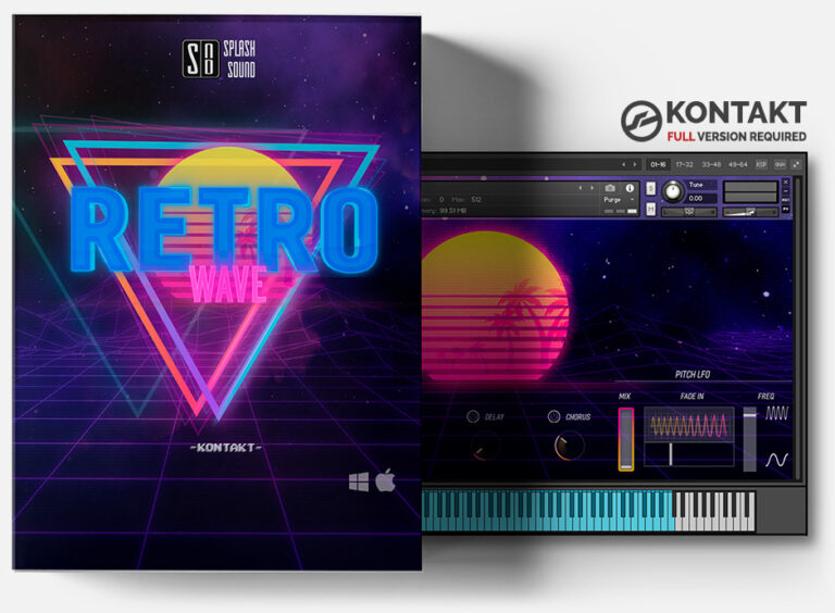 Retrowave KONTAKT: 12GB of Synthwave Sounds